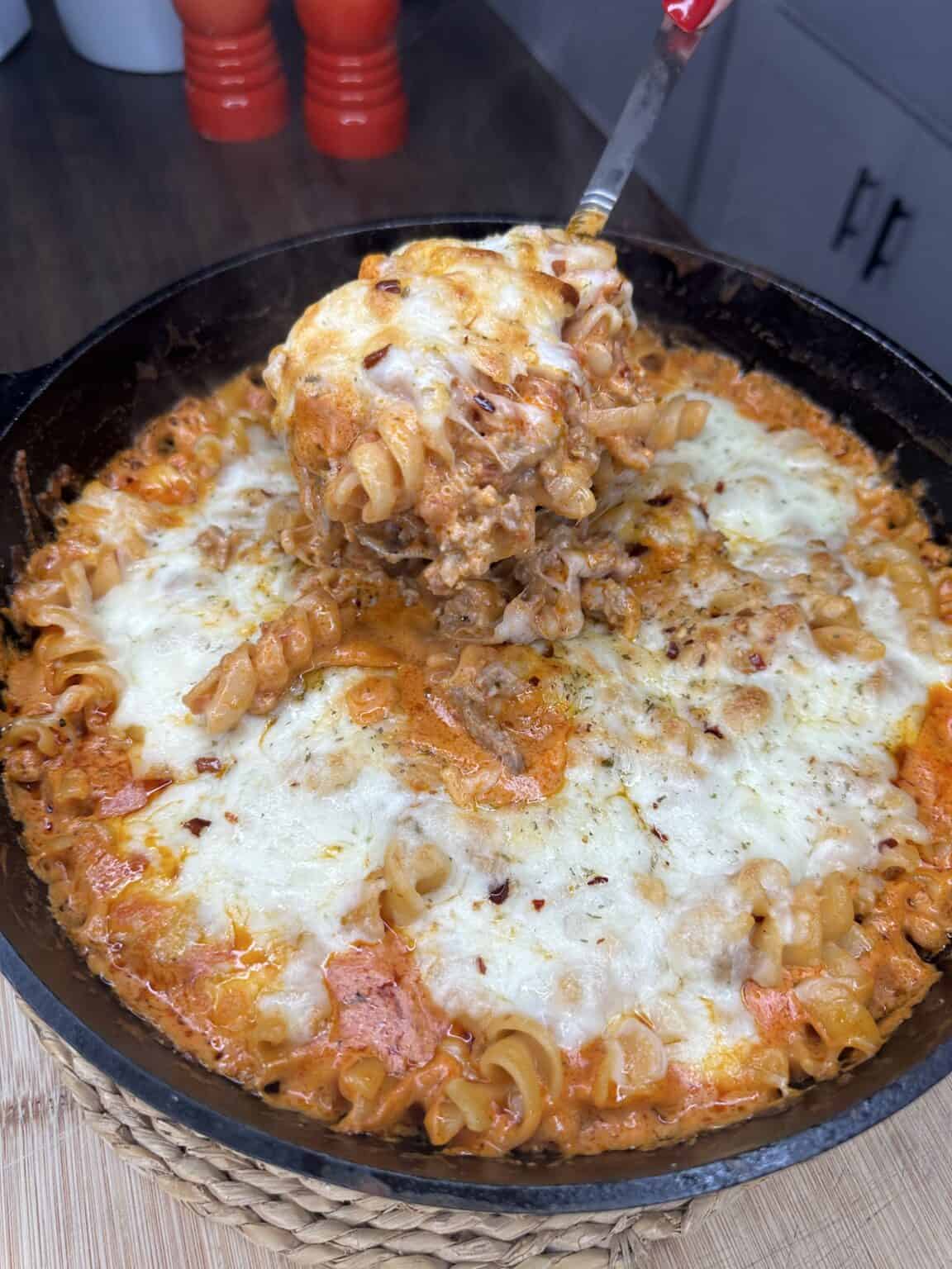 Easy Cheesy Sausage Fusilli 🍝 - Melissa Jo Real Recipes